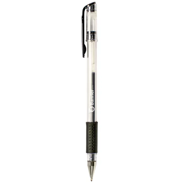 Banner Essentials Rubber Grip Gel Pen Black Pk 10 - Making IT Green