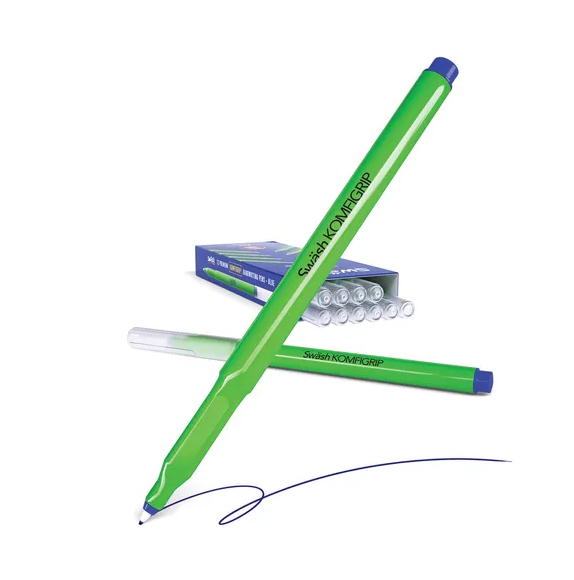 Swash KOMFIGRIP Handwriting Pens Blue Pk 12 - Making IT Green