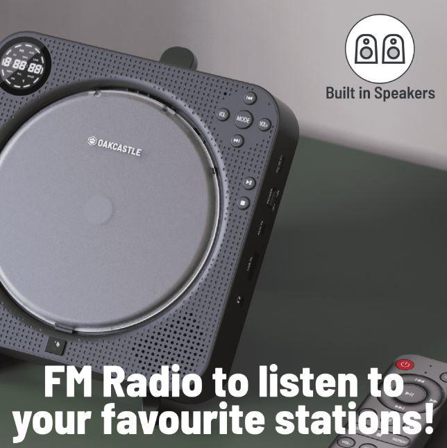 Majority Oakcastle CD150 Portable Bluetooth CD Player