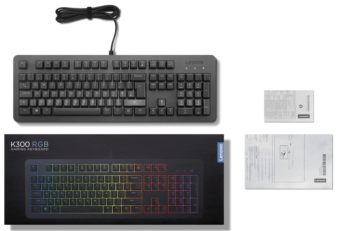 Lenovo Legion K300 RGB Backlit Gaming Keyboard