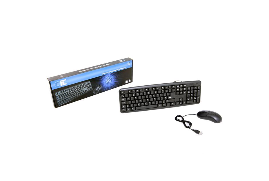 CIT USB Keyboard & Mouse Combo - Black - Making IT Green