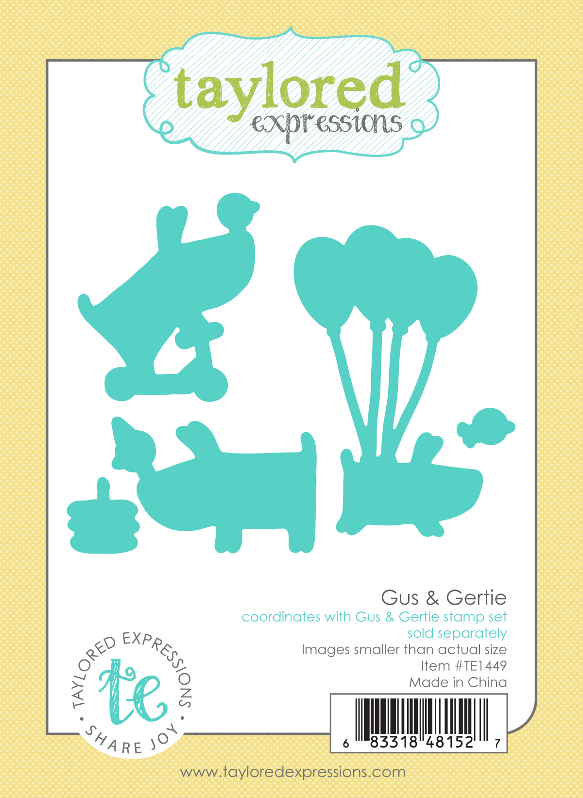 Square Calendar Cards - Gus & Gertie
