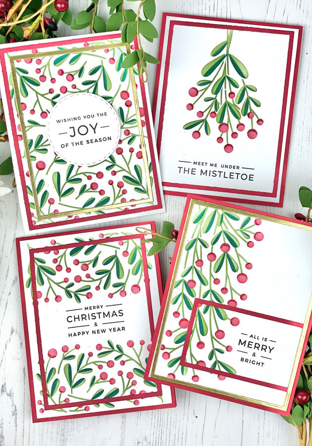 Create-in-Quads - Mistletoe Layering Stencil