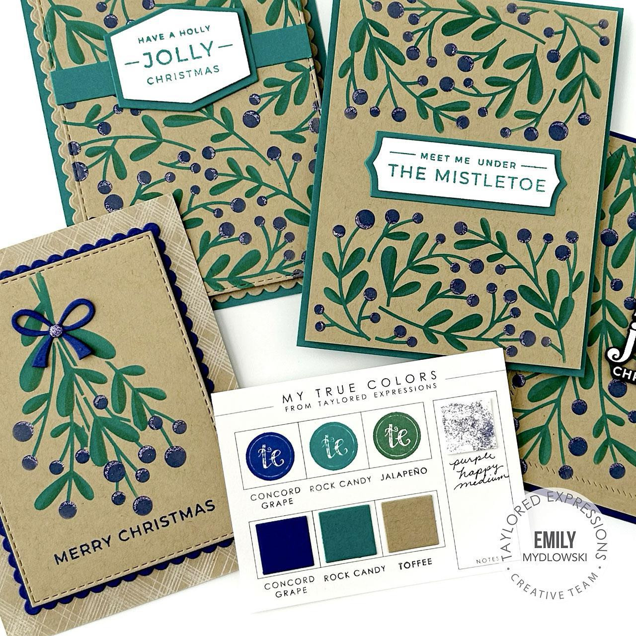 Create-in-Quads - Mistletoe Layering Stencil