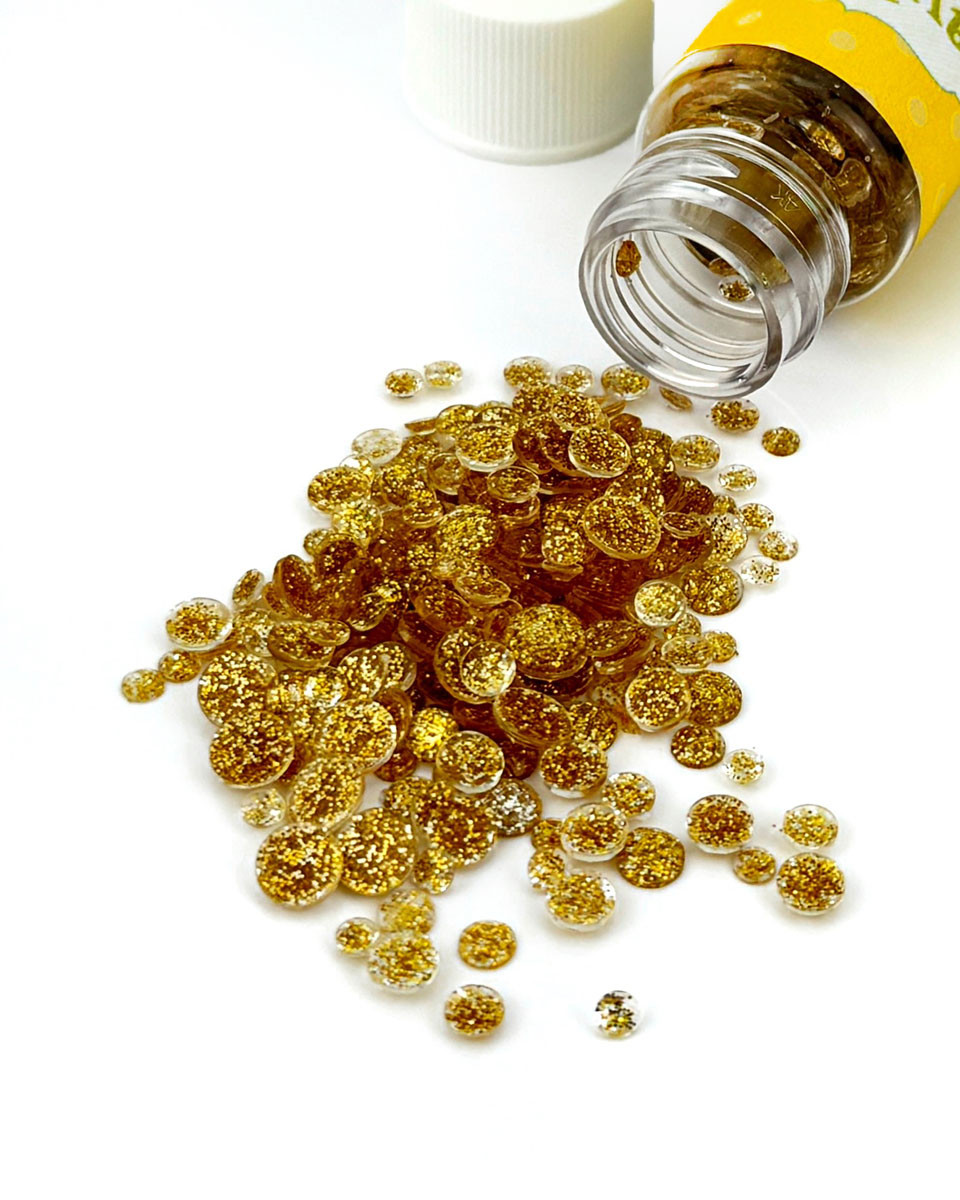 Bits and Pieces- Gold Glitter Drops