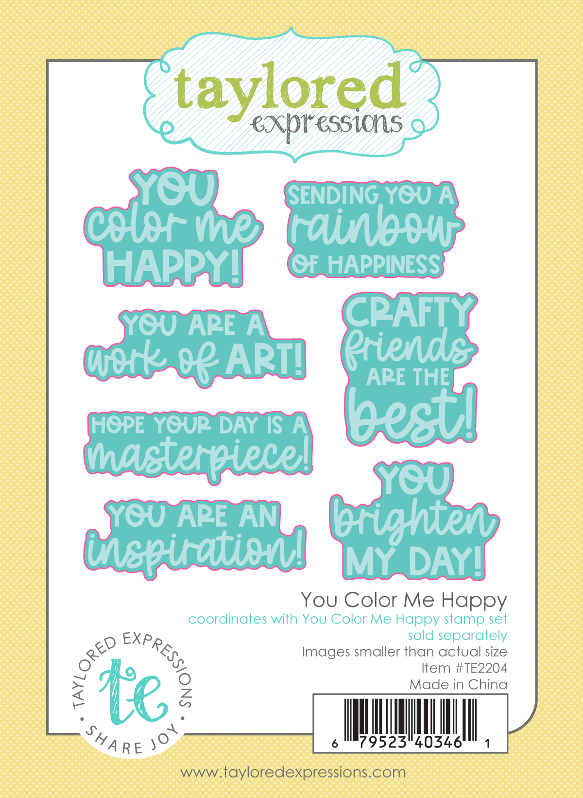 You Color Me Happy Stamp Set