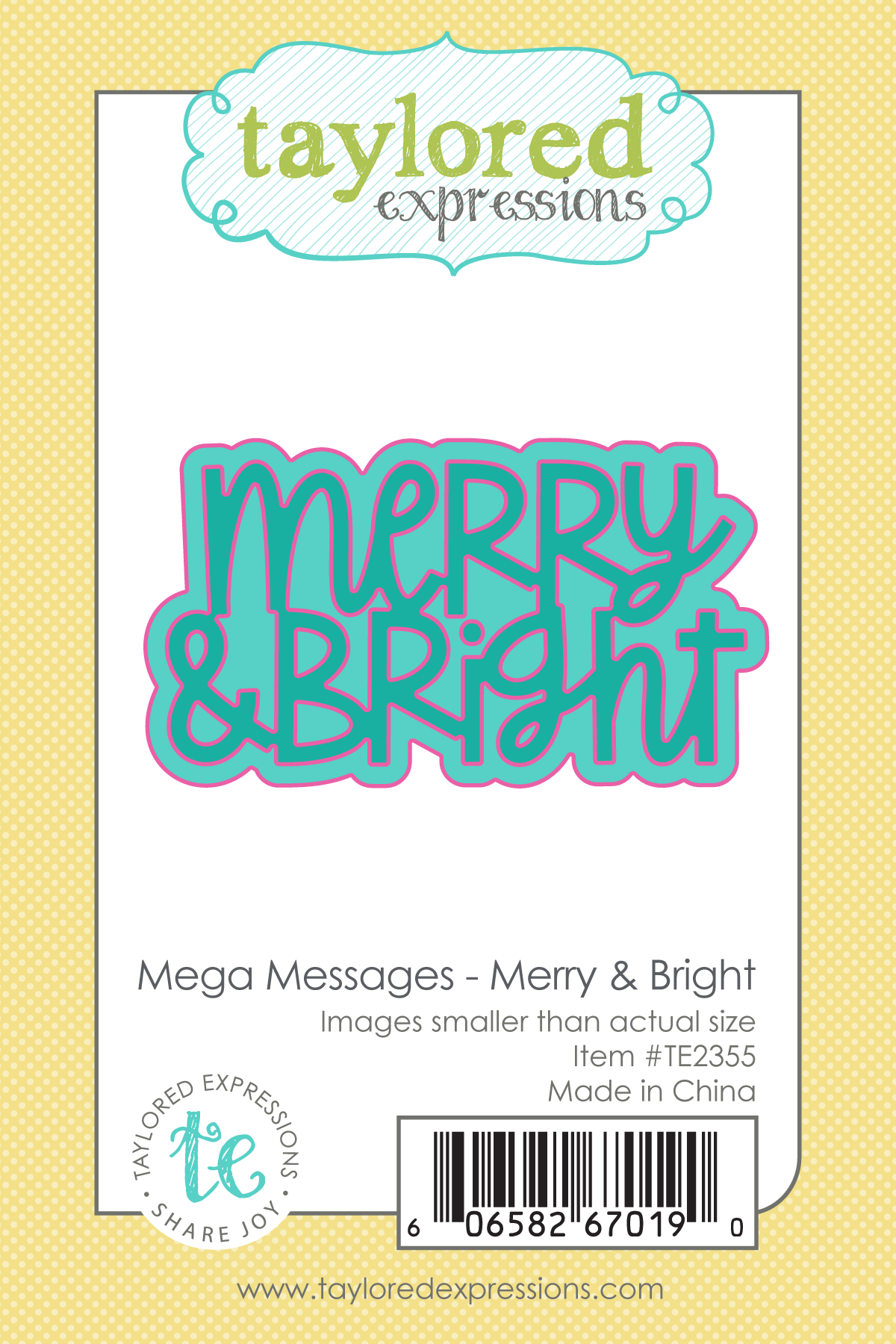 Mega Messages Die Set - Merry & Bright