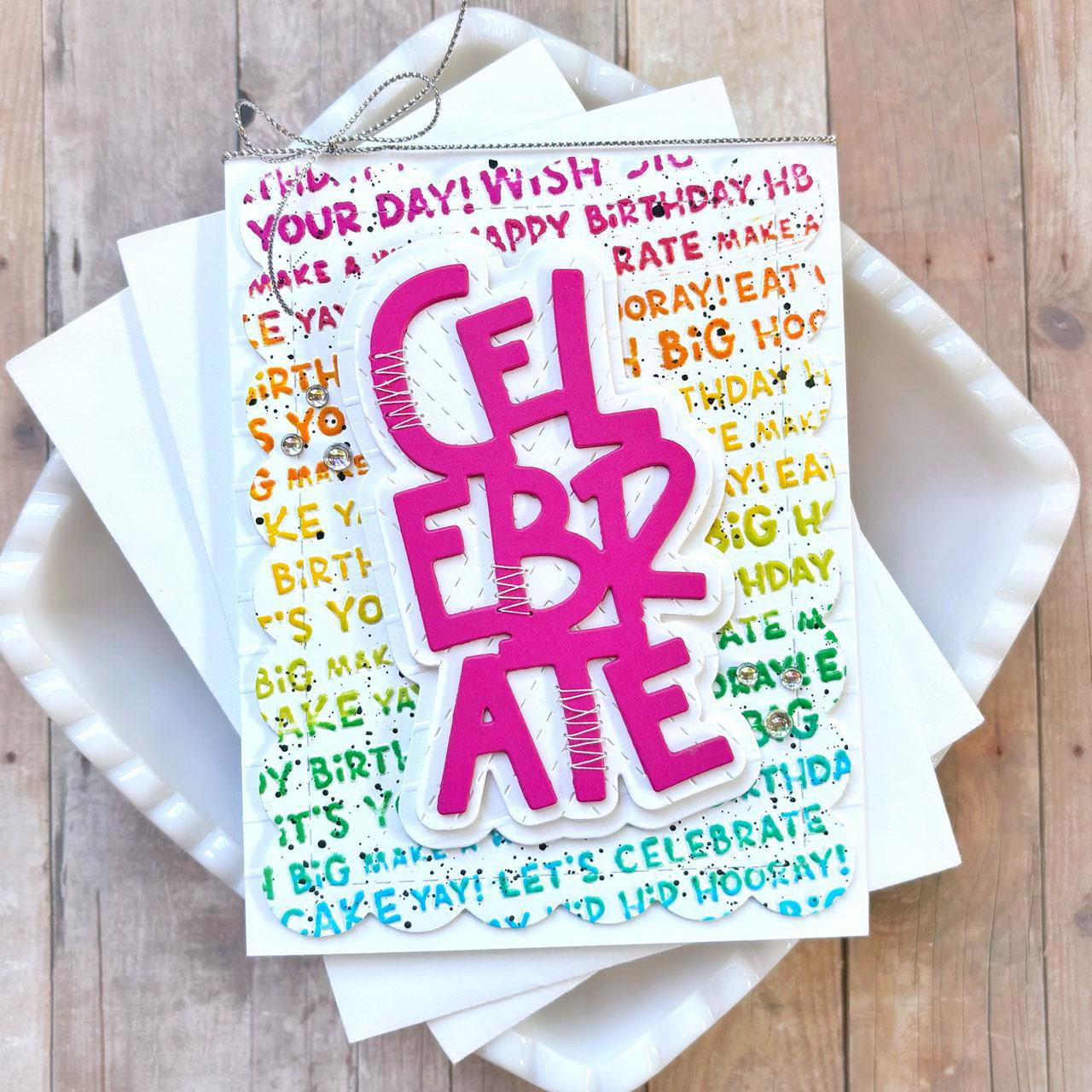 Embossing Folder - Shoutout Birthday