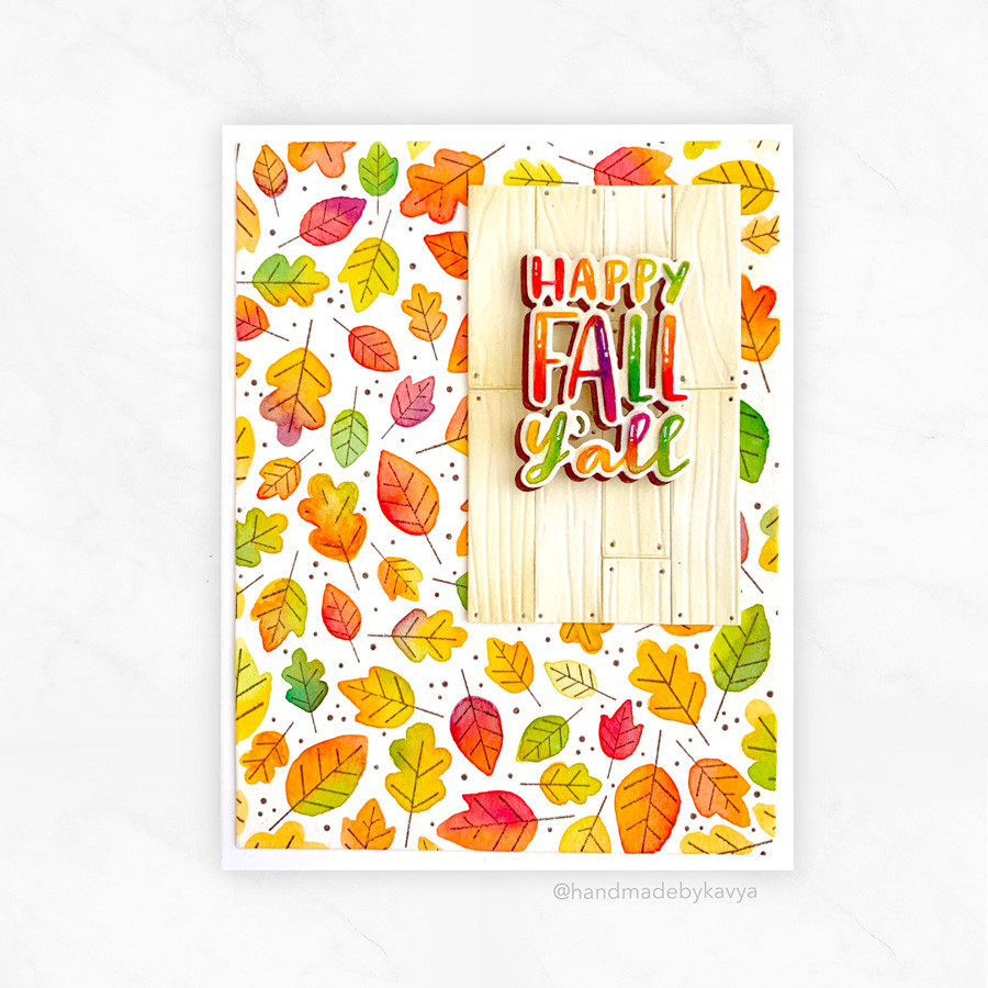 Fall Foliage Stamp & Stencil Combo