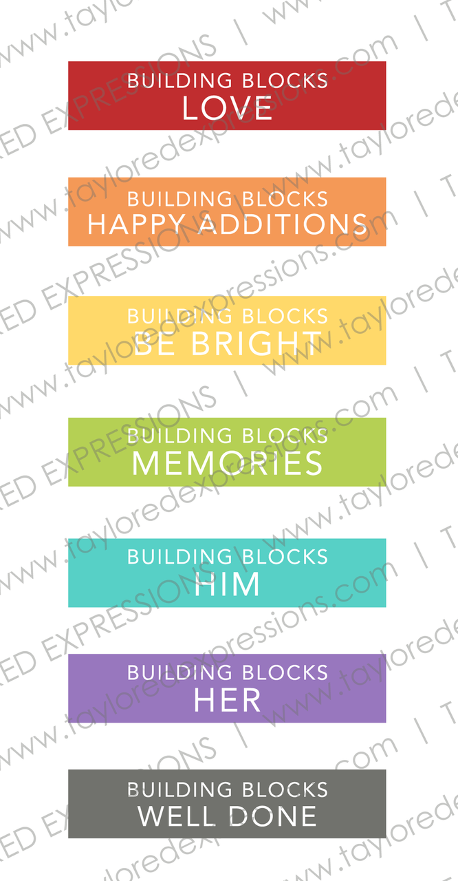 Building Blocks Simple Storage Stickers