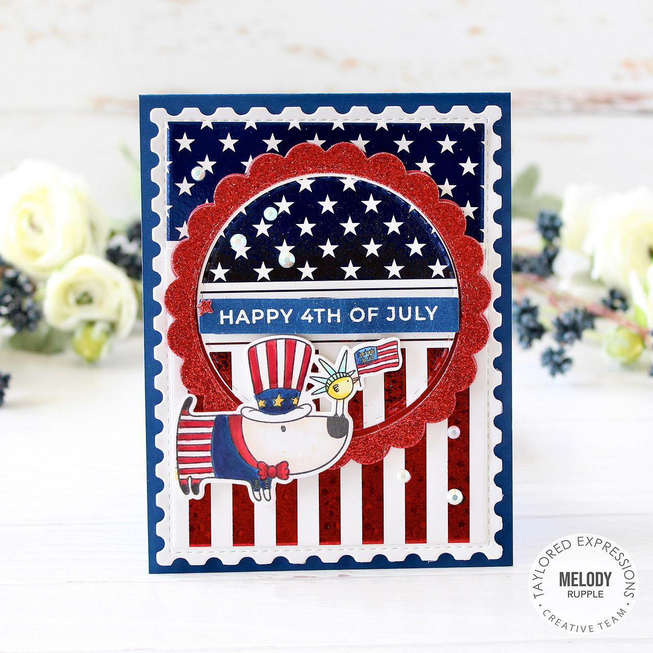 Gus & Gertie - 4th of July Stamp & Die Combo