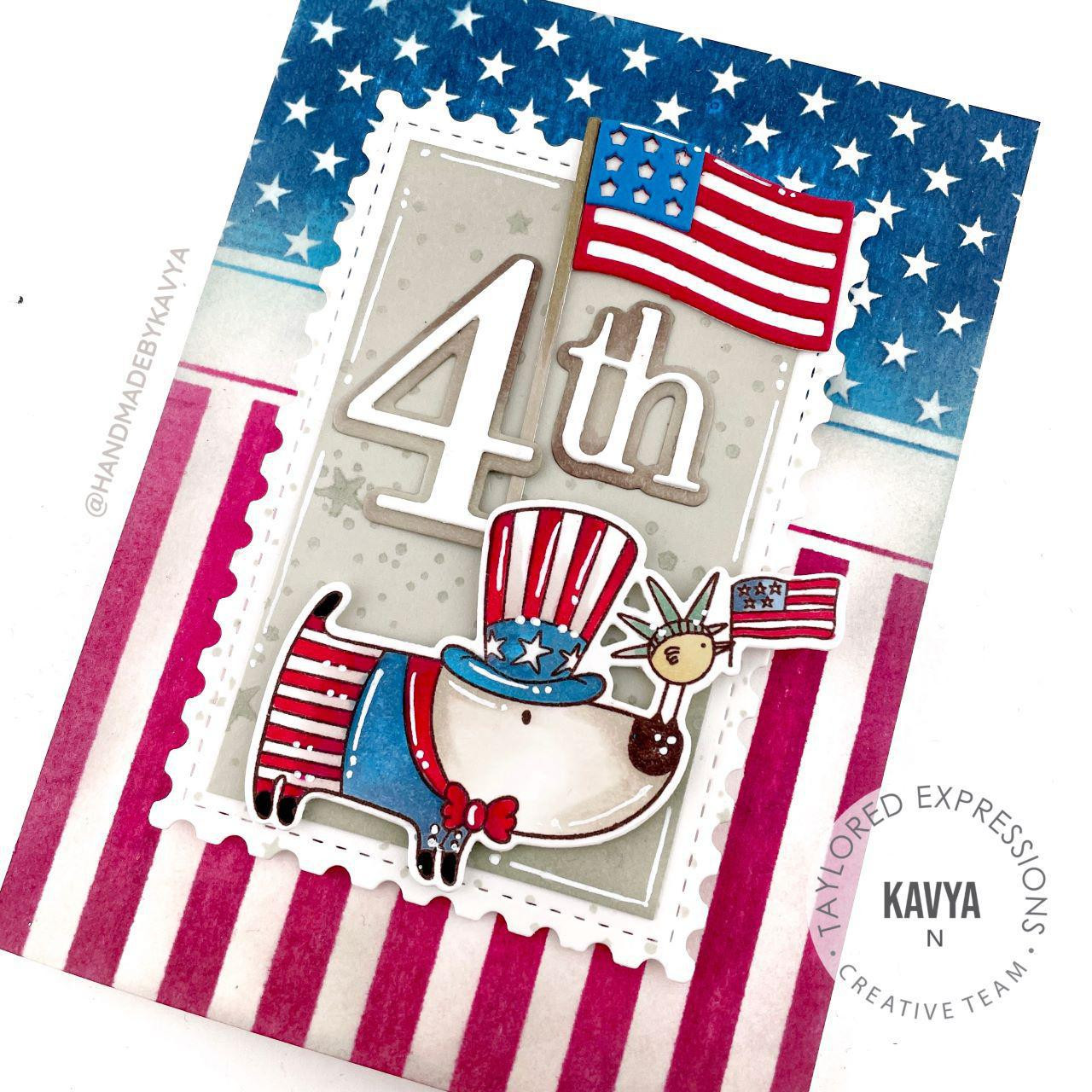 Gus & Gertie - 4th of July Stamp & Die Combo