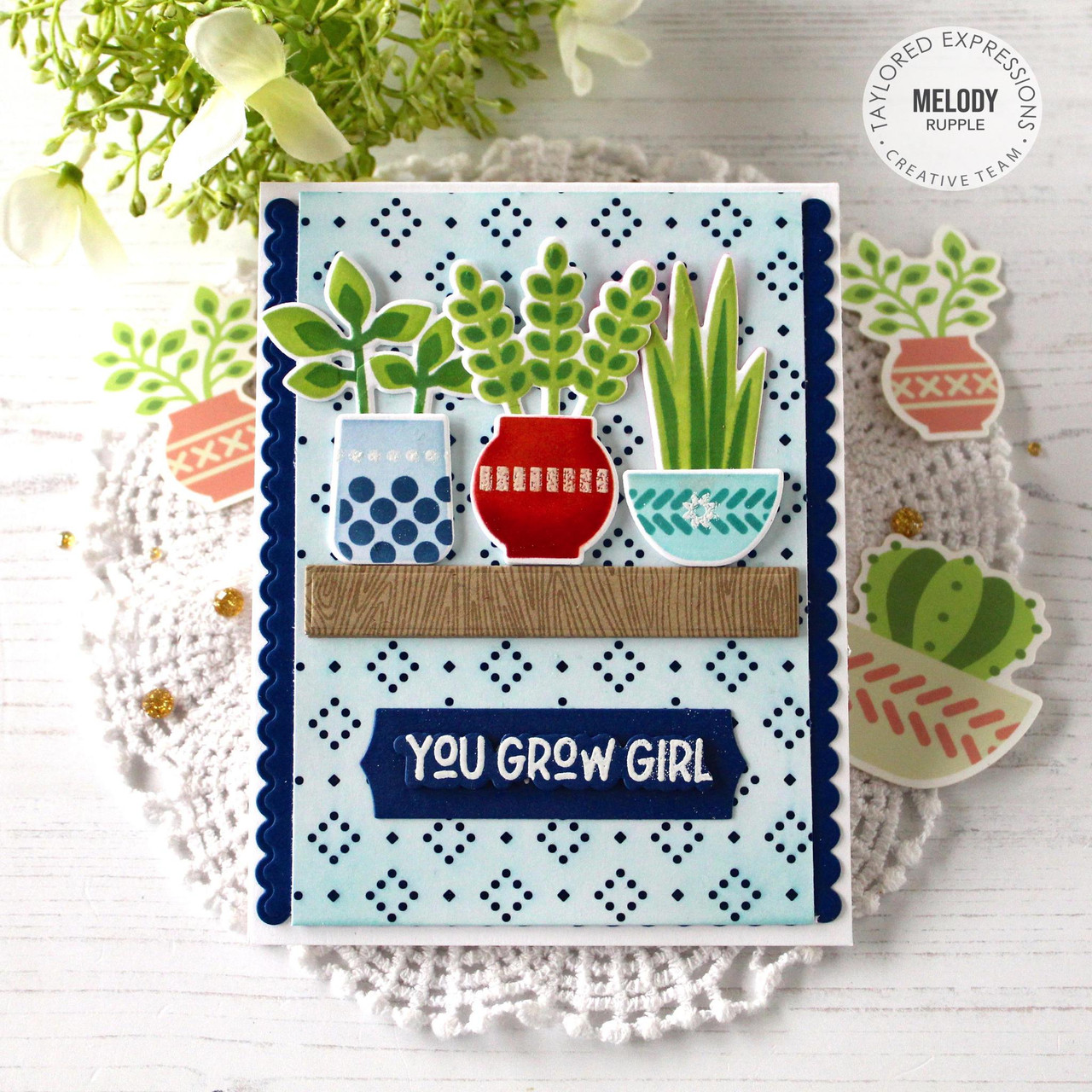 Embossing Folder - Dotted Diamonds