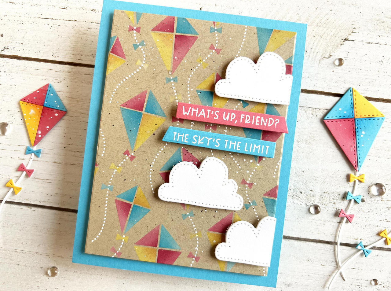 Flying High Stamp & Stencil Clear Combo