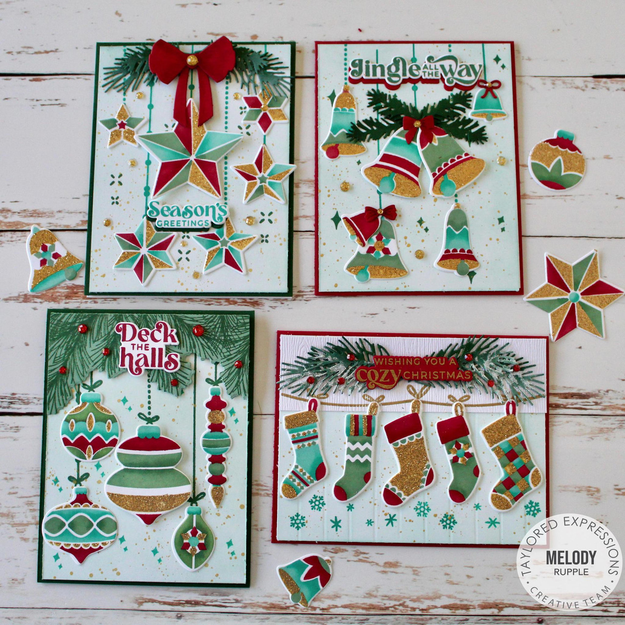 Create-in-Quads - Deck the Halls Layering Stencil