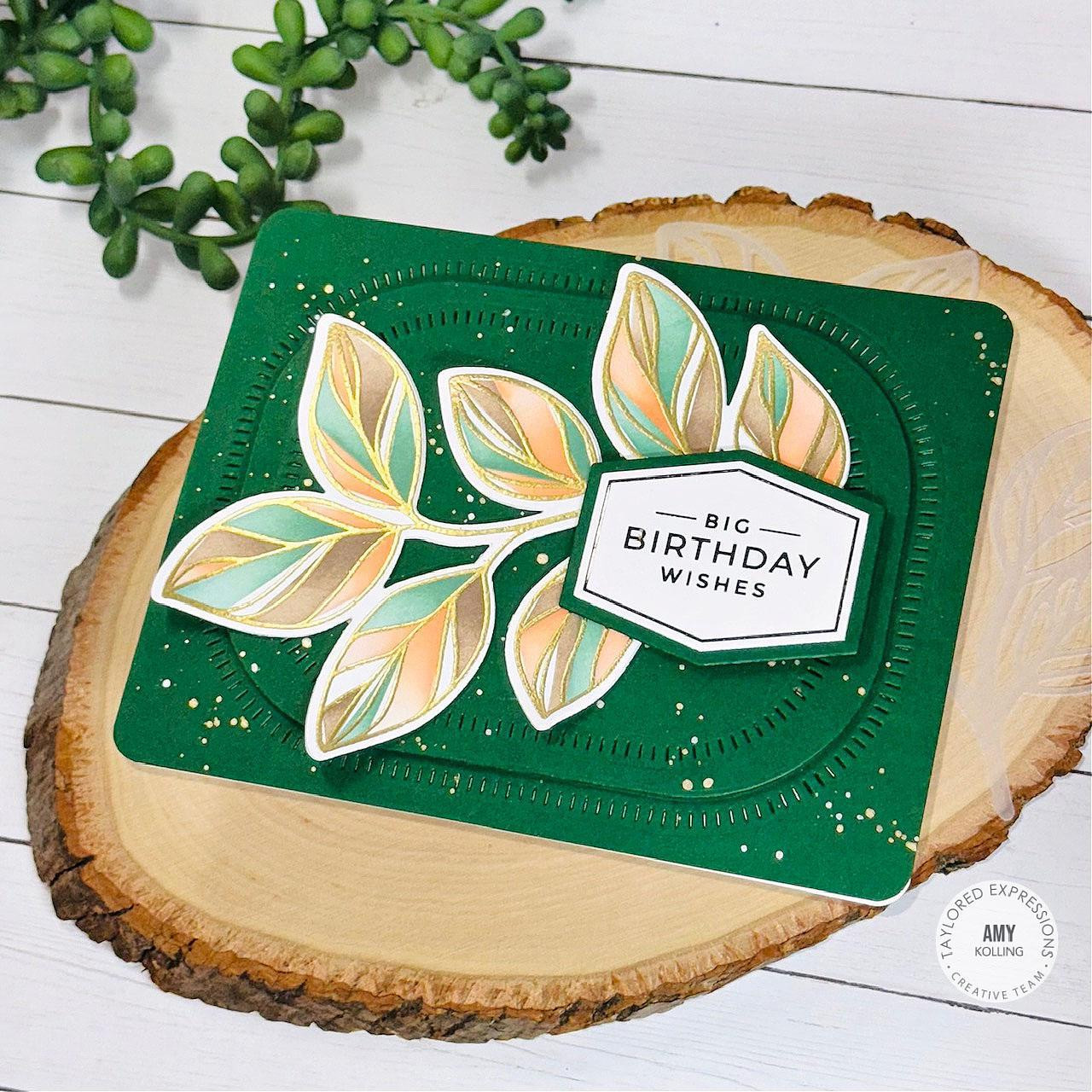 Artistic Branch Stamp & Stencil Combo