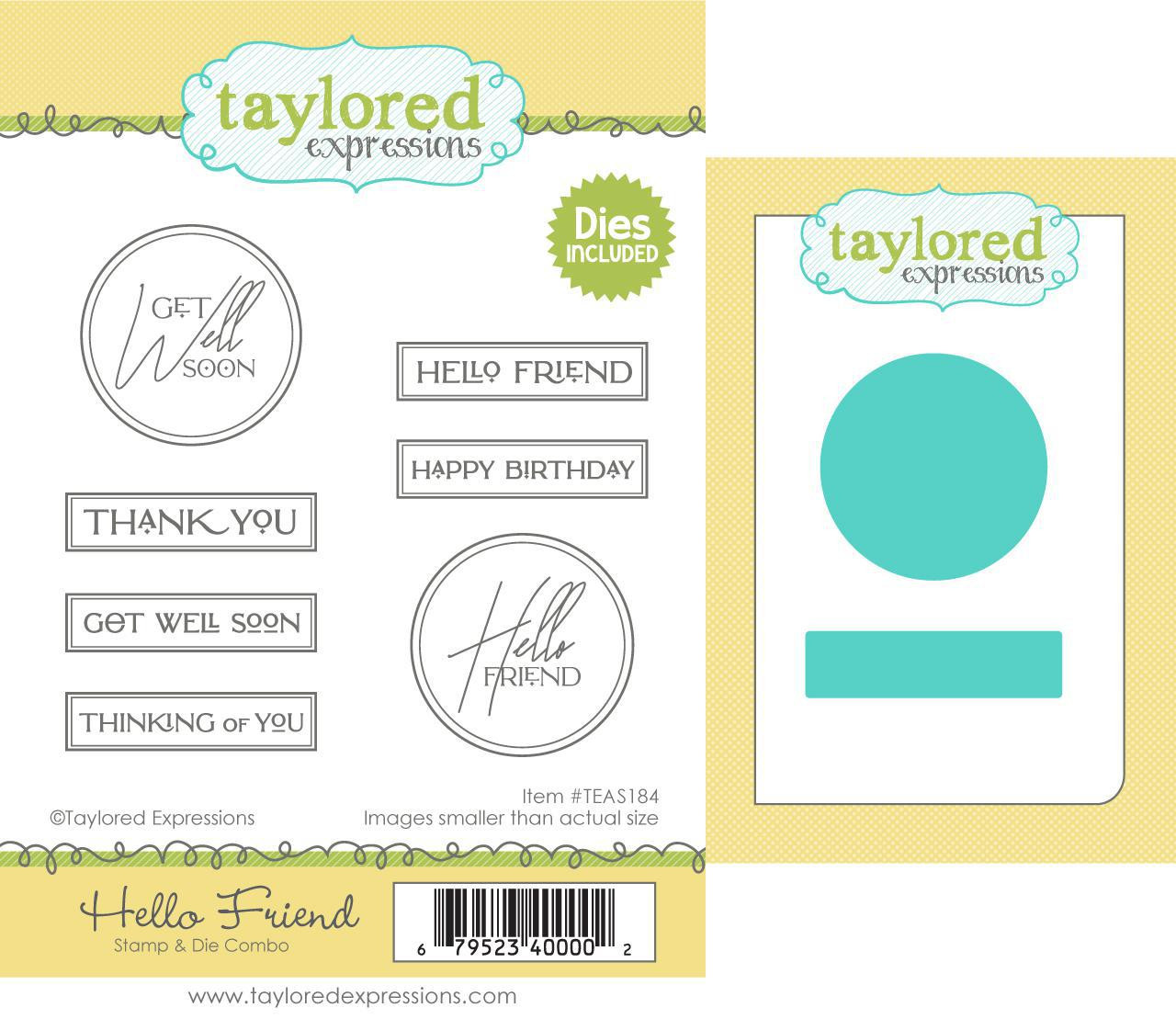 Hello Friend Stamp & Die Combo