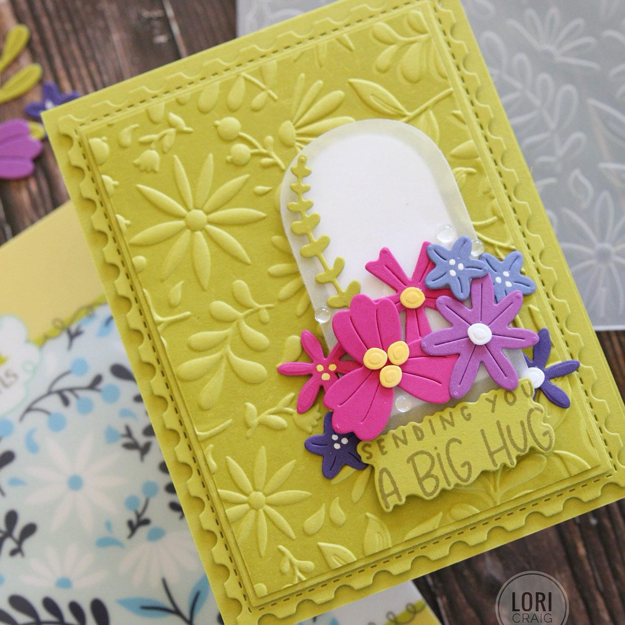 Flower Fields 3D Embossing Folder