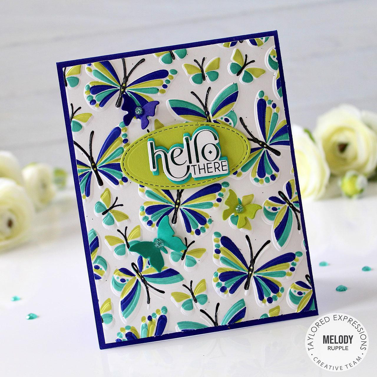 Fluttering Friends 6x6 Background