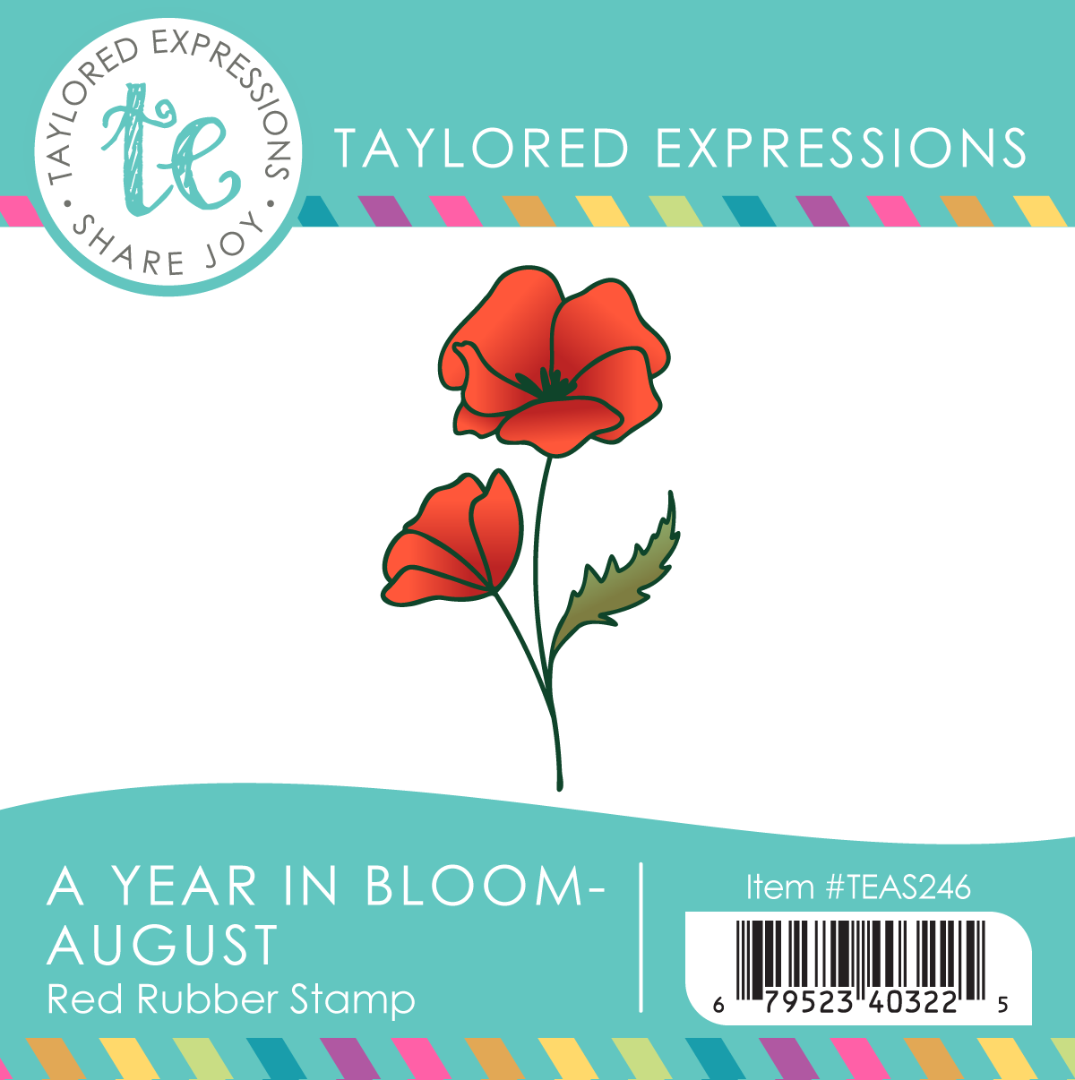 A Year In Bloom Stamp - August