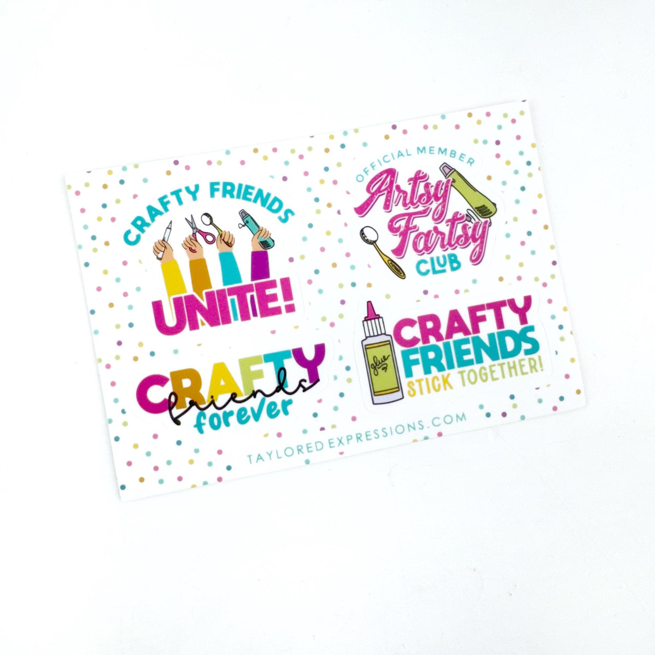 Crafty Friend Stickers - Taylored Expressions