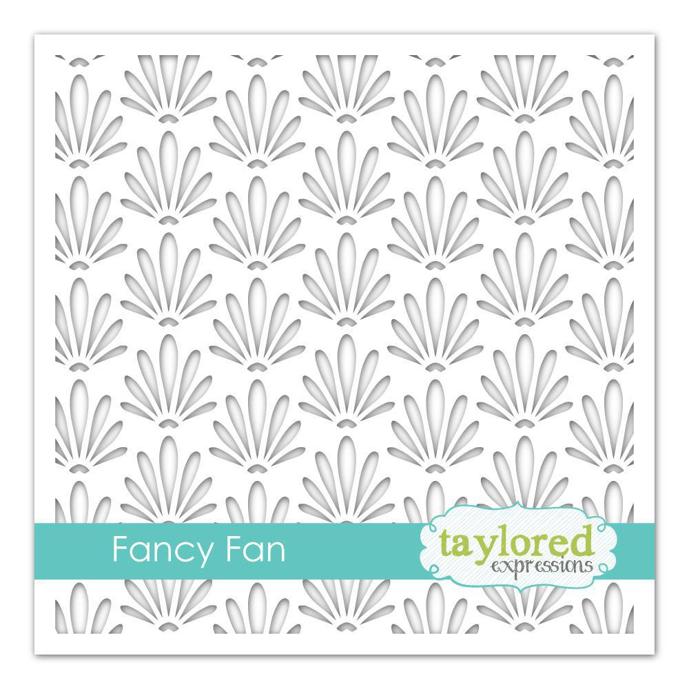 Fancy Fan Stencil