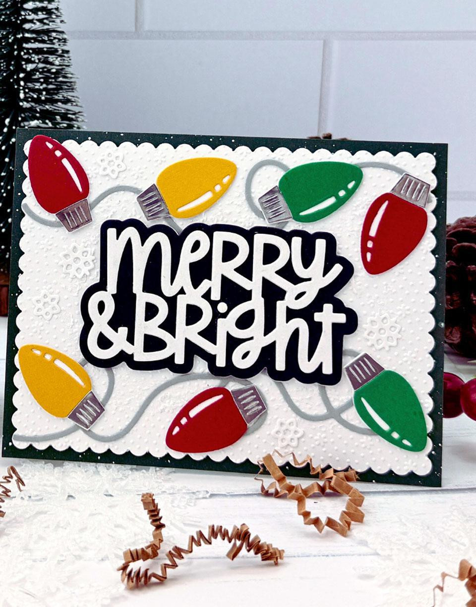 Mega Messages Die Set - Merry & Bright
