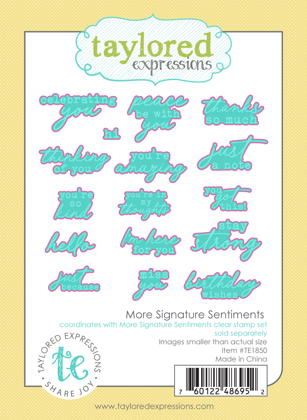 More Signature Sentiments Stamp Set