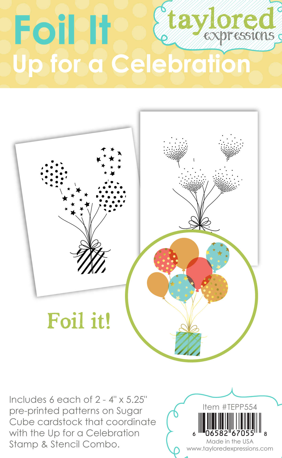 Up for a Celebration Split Stamp & Stencil Combo