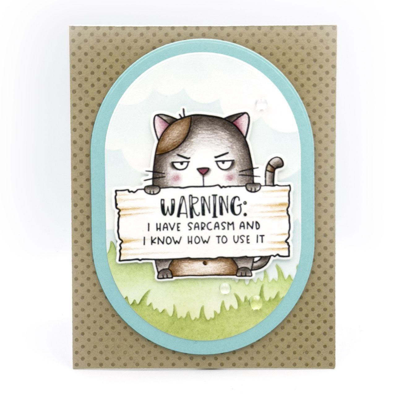 Big Grumpy - Cat Stamp & Die Combo