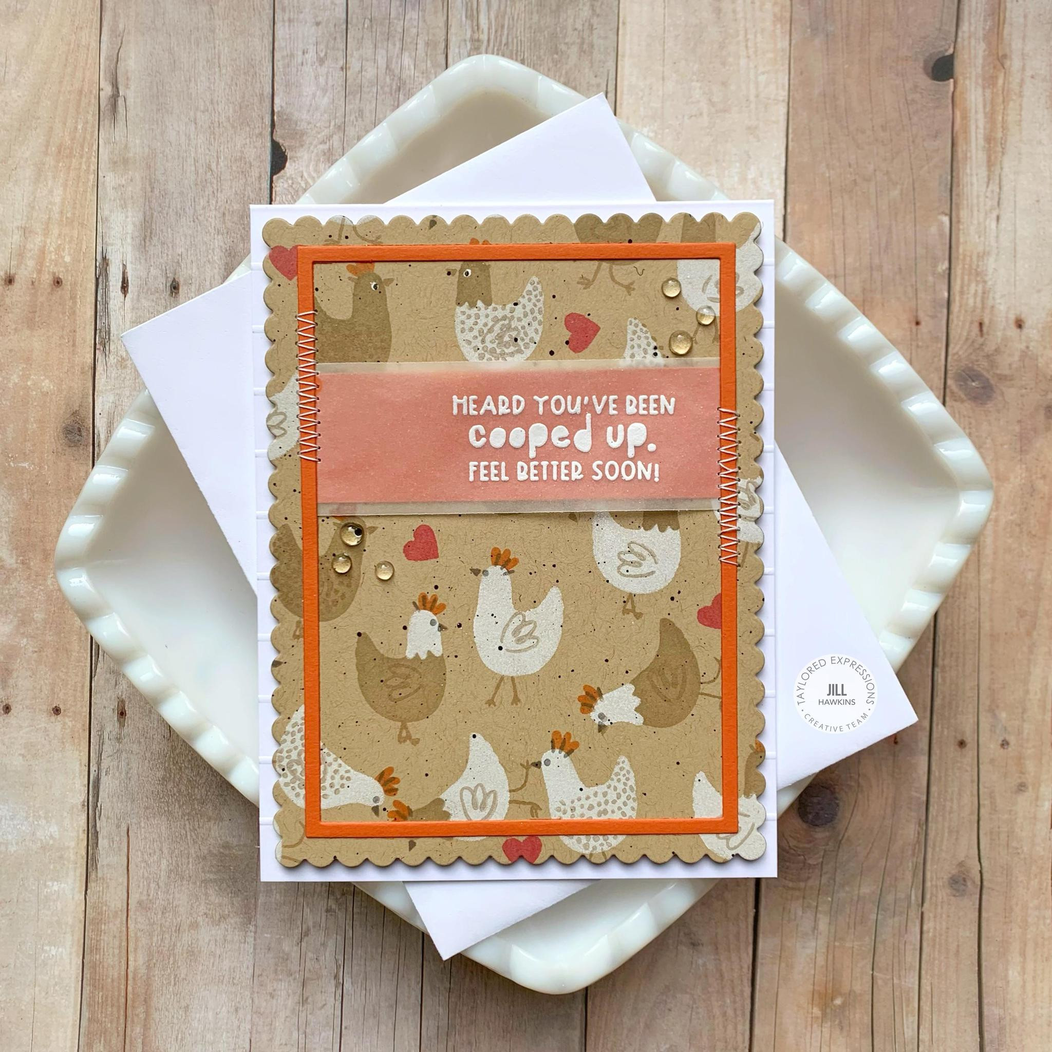 Spring Chickens 6x6 Background