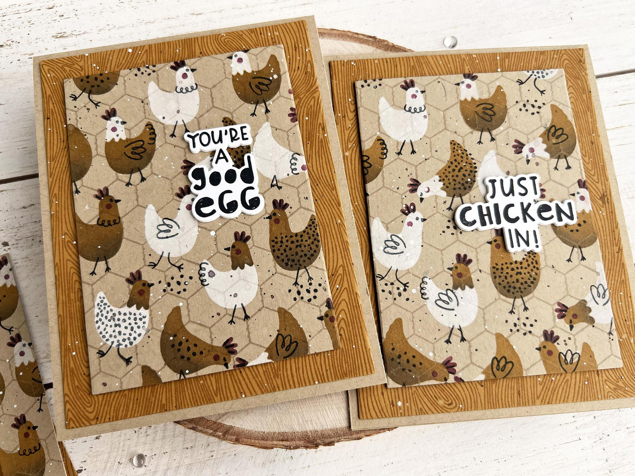 Spring Chickens 6x6 Background