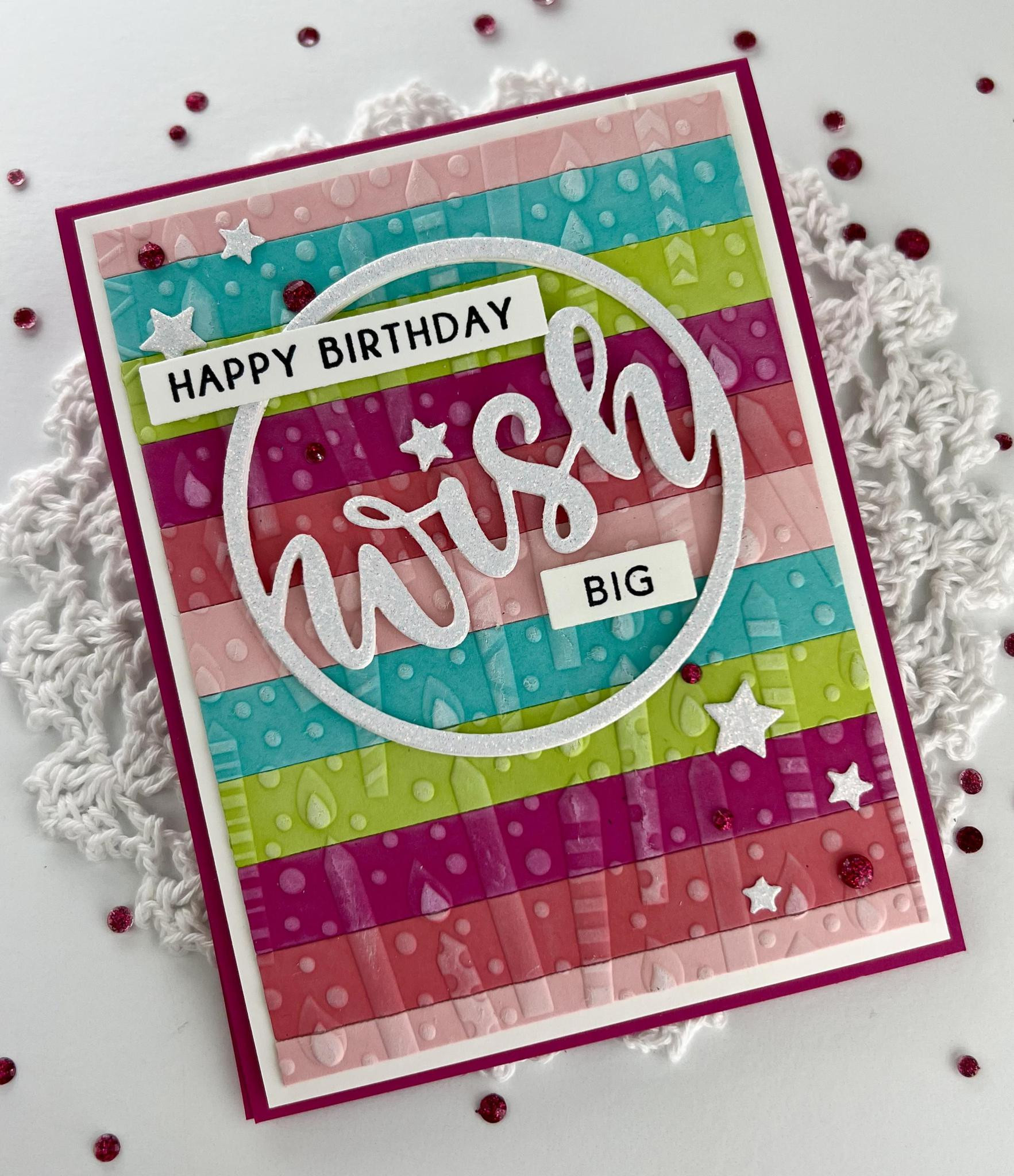 Birthday Blowout 3D Embossing Folder