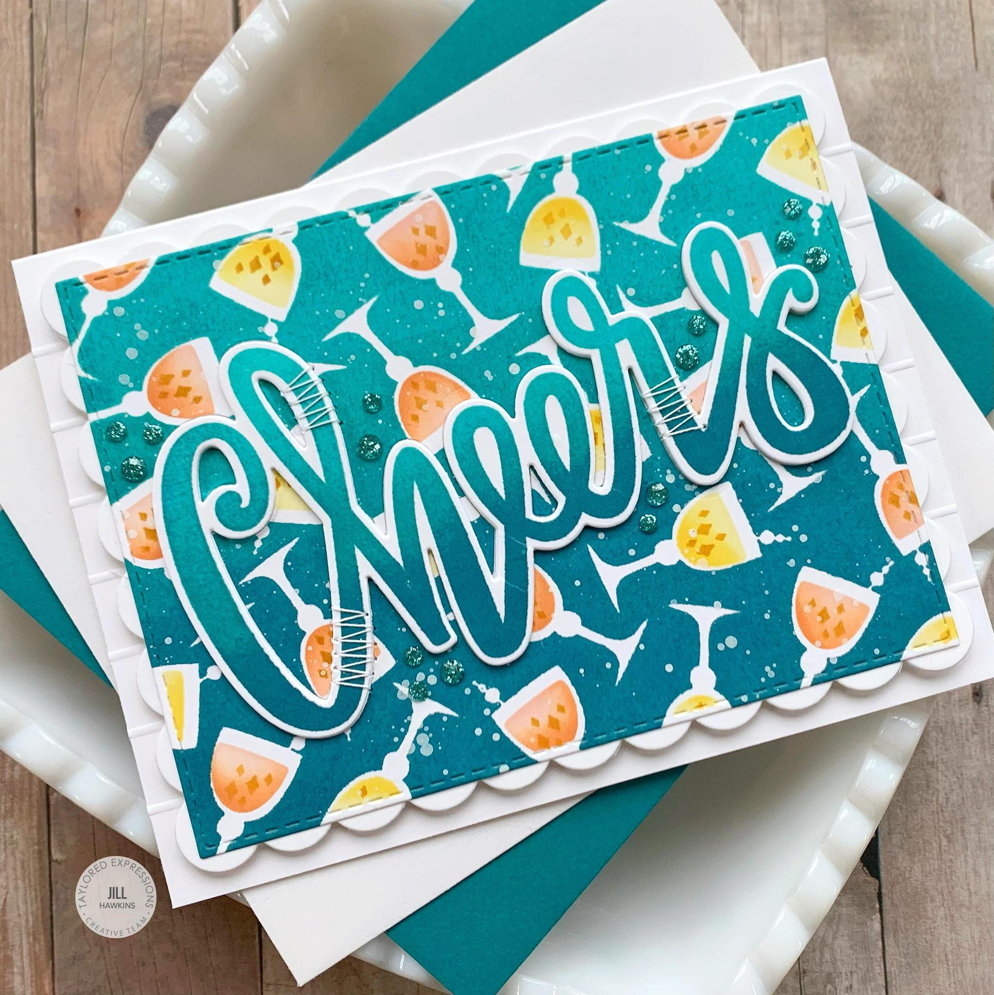 Signature Cocktails Stamp & Stencil Combo