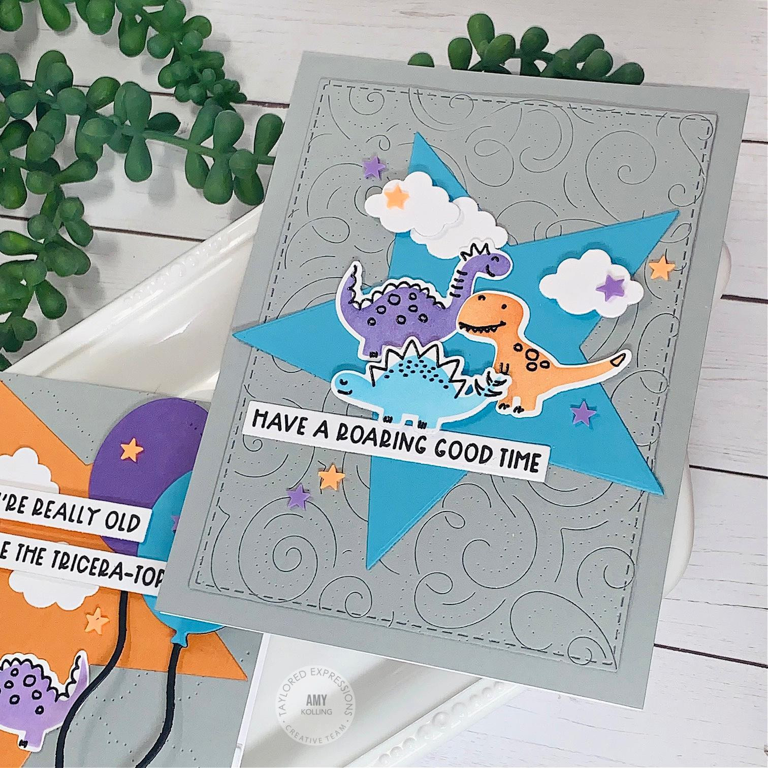 Dino-Mite Stamp & Stencil Combo