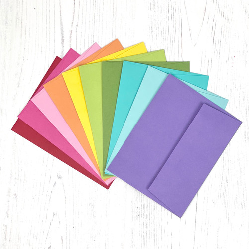 Mini Slim Envelopes - Rainbow Pack