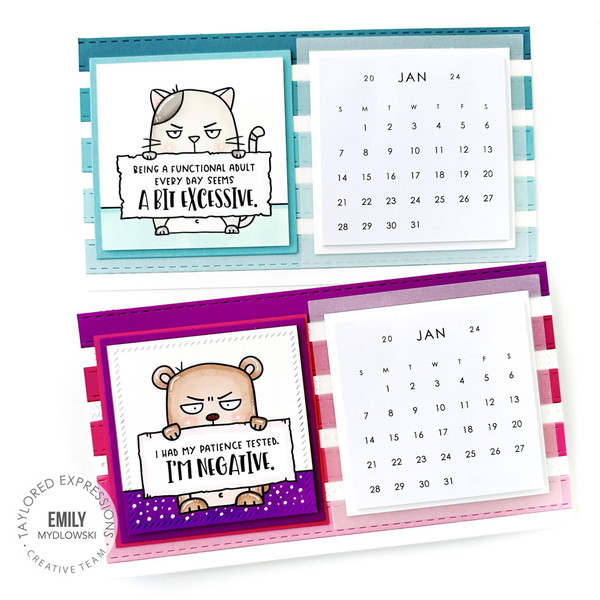 Square Tear Off Calendar Stacklets
