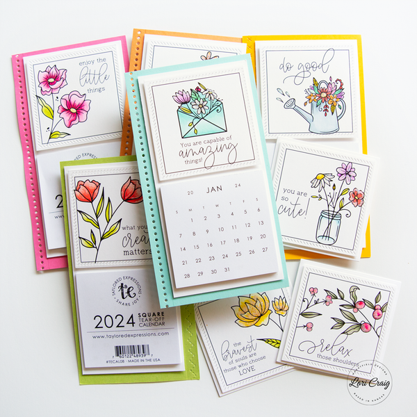 Square Tear Off Calendar Stacklets