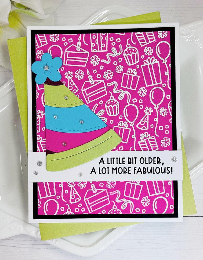 Party Doodles 6x6 Background Stamp