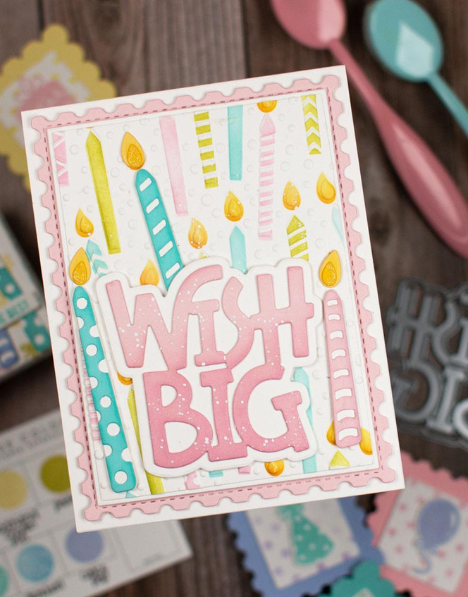 Birthday Blowout 3D Embossing Folder
