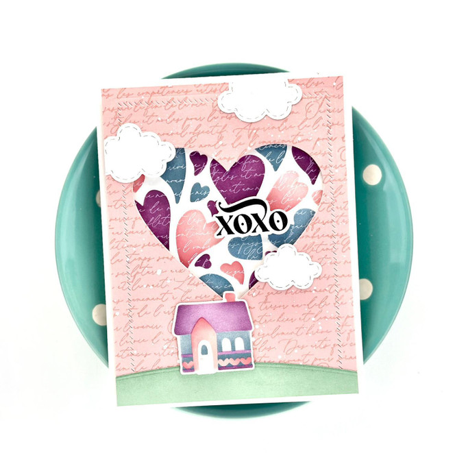 Fineline Script 6x6 Background Stamp