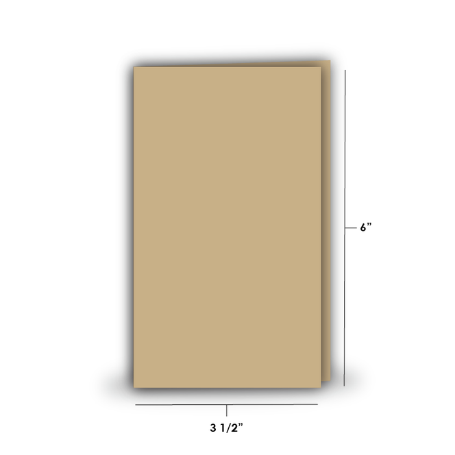 Mini Slim Card Bases Toffee (Side Fold) - Taylored Expressions