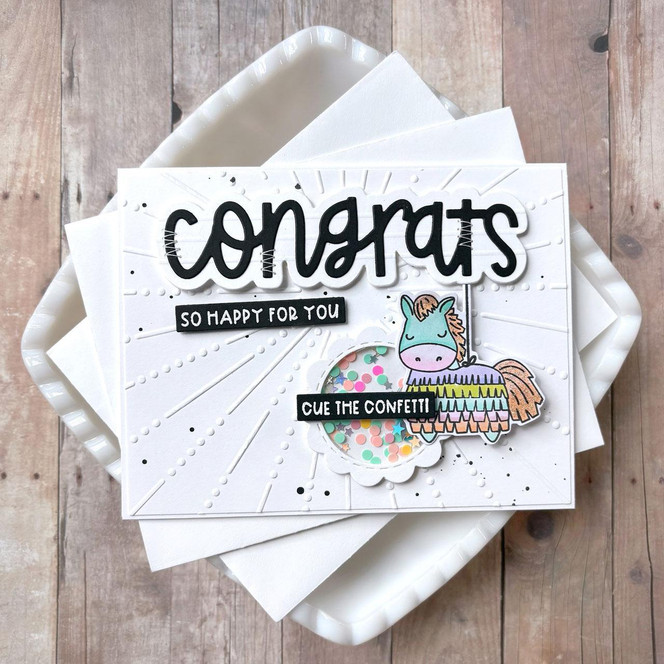 Mini Strips Stamp - Congrats Add-ons
