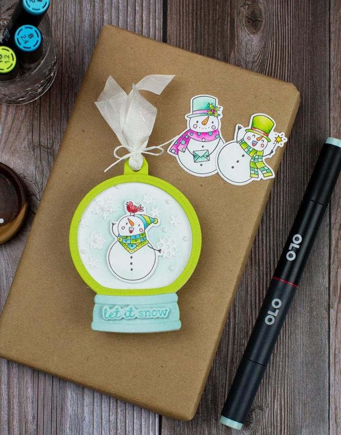 Snow Globe Shaker Tag Die Set