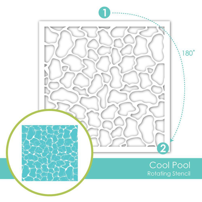 Cool Pool Rotating Stencil