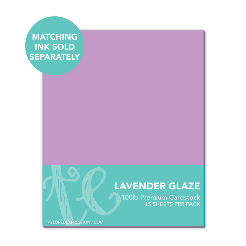 TE Premium Cardstock - Lavender Glaze - Taylored Expressions