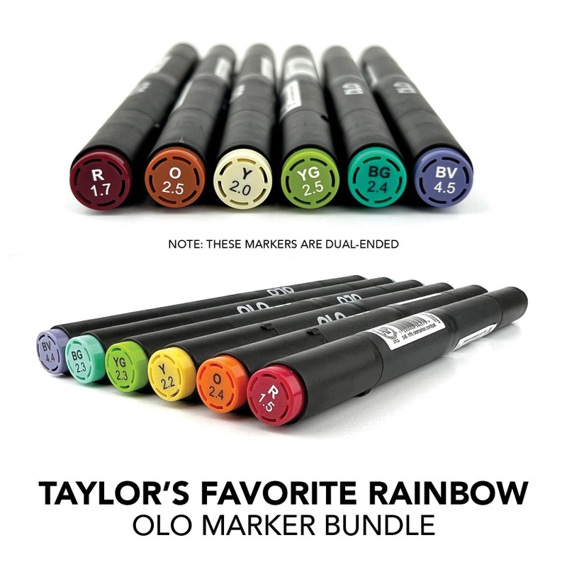 OLO Marker Collection - Taylor's Favorite Rainbow