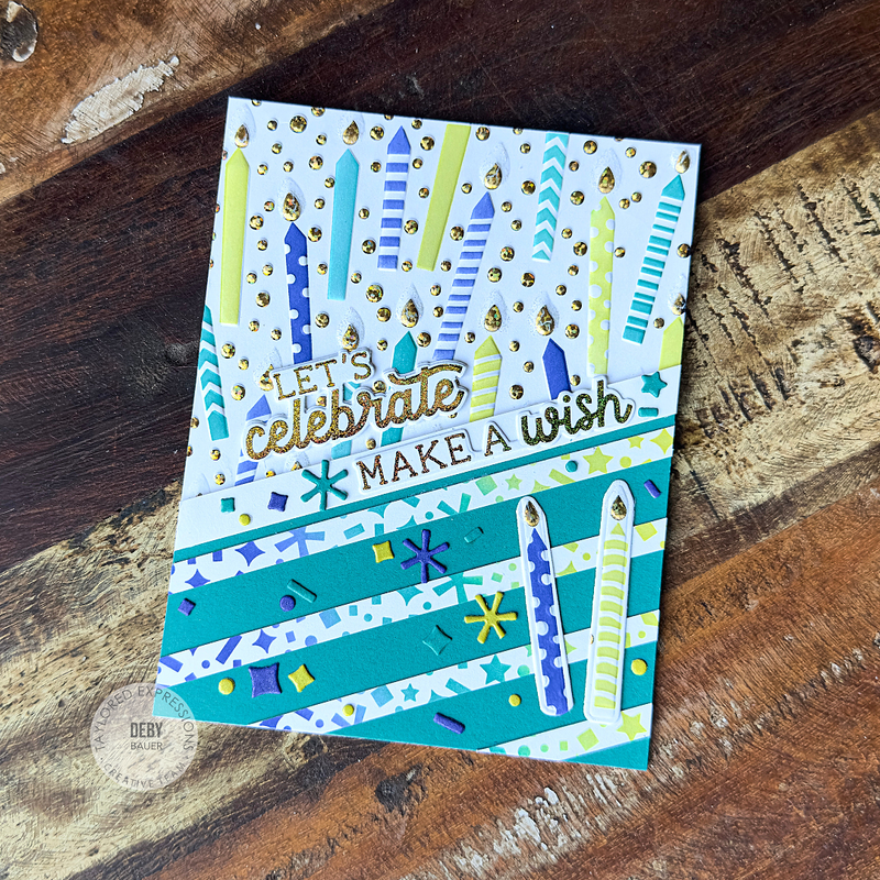Birthday Blowout 3D Embossing Folder