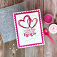 Sketched Hearts 3D Embossing Folder