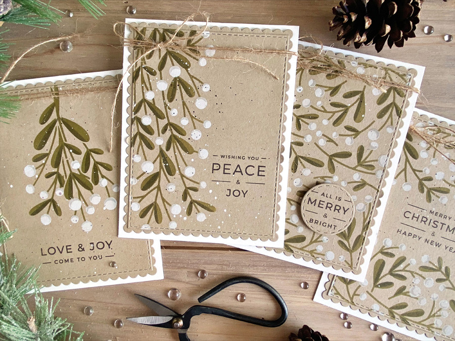 Create-in-Quads - Mistletoe Layering Stencil